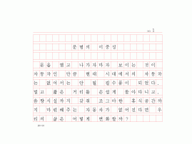 문명의 이중성에 대한 비평문-1페이지