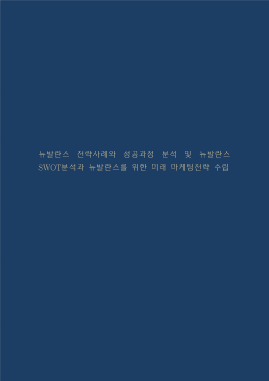 뉴발란스 전략사례와 성공과정 분석 및 뉴발란스 SWOT분석과 뉴발란스를 위한 미래 마케팅전략 수립-1페이지