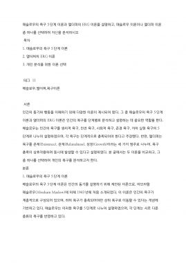 매슬로우의 욕구 5단계 이론과 앨더퍼의 ERG 이론을 설명하고, 매슬로우 이론이나 앨더퍼 이론 중 하나를 선택하여 자신을 분석하시오-1페이지