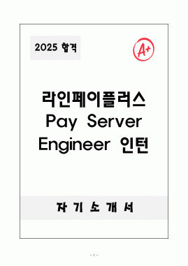 라인페이플러스 Pay Server Engineer 인턴-1페이지