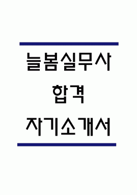 늘봄실무사 자기소개서 - 늘봄행정실무사 최종합격 자소서 (늘봄실무사 자기소개서 BEST 예문)-1페이지
