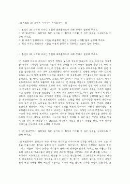 111퍼센트 2D 그래픽 디자이너 자기소개서 (4)-1페이지
