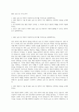 MBC 보도 CG 자기소개서-1페이지