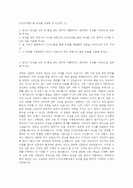 ICOOP생협그룹 농산물 인증팀 자기소개서 (1)-1페이지