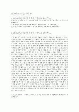 LG MAGNA Strategy 자기소개서-1페이지