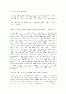LG MAGNA_Quality 자기소개서-1페이지
