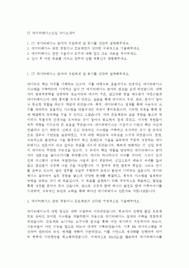 IT 데이터베이스신입 자기소개서-1페이지