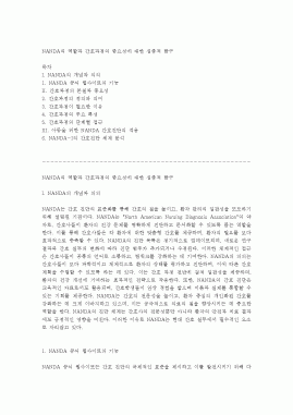NANDA의 역할과 간호과정의 중요성에 대한 심층적 탐구-1페이지