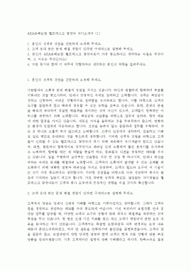 AXA손해보험 헬프데스크 담당자 자기소개서 (1)-1페이지