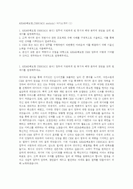 AXA손해보험_CRM(AOS analysis) 자기소개서 (1)-1페이지