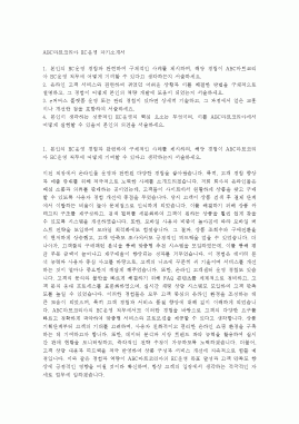 ABC마트코리아 EC운영 자기소개서-1페이지