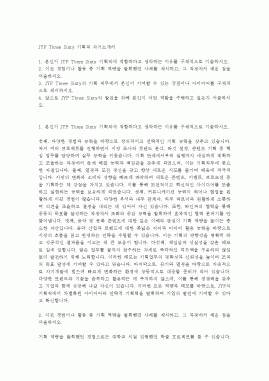 JYP Three Sixty 기획직 자기소개서-1페이지