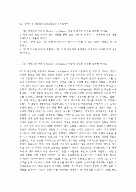 OCI 경영지원 Market Intelligence 자기소개서-1페이지