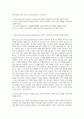 SAP Korea SAC Planning Development 자기소개서-1페이지
