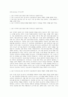 SAP_Architect 자기소개서-1페이지