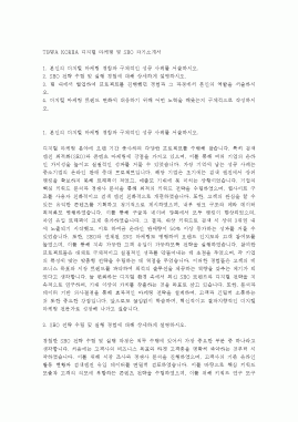TBWA KOREA 디지털 마케팅 및 SEO 자기소개서-1페이지