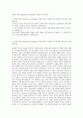 LG전자 Wifi Application middleware 개발자 자기소개서-1페이지