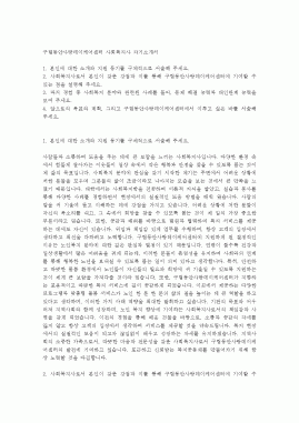 구립동안사랑데이케어센터 사회복지사 자기소개서-1페이지