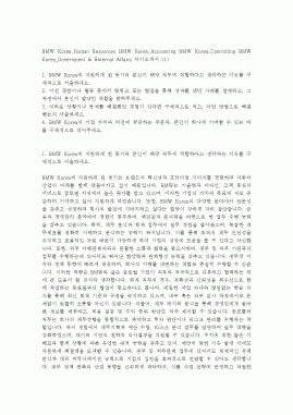BMW Korea_Human Resources Korea_Accounting Korea_Controlling Korea_Government & External Affairs 자기소개서 (1)-1페이지