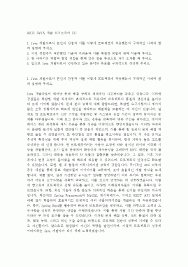 AKIS JAVA 개발 자기소개서 (3)-1페이지