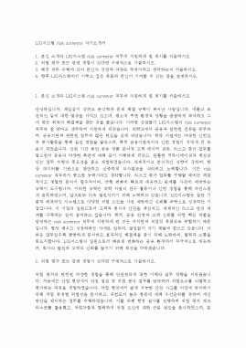 LIG시스템 risk surveyor 자기소개서-1페이지