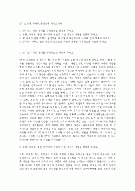 KT is_유통_마케팅_통신유통 자기소개서-1페이지