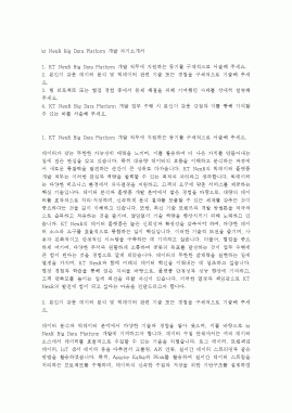 kt NexR Big Data Platform 개발 자기소개서-1페이지