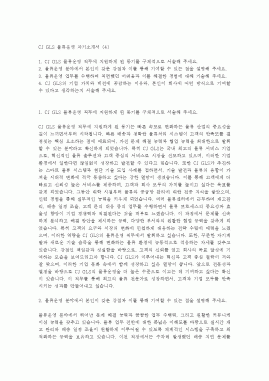 CJ GLS 물류운영 자기소개서 (4)-1페이지