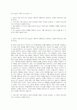 KT Skylife 기획직 자기소개서 (1)-1페이지