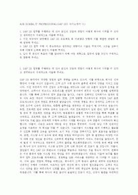 ASE KOREA_IT PROFESSIONAL(SAP SD) 자기소개서 (1)-1페이지