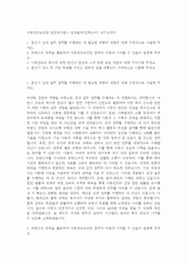 아동권리보장원 일반직(5급)-입양실무(프랑스어) 자기소개서-1페이지
