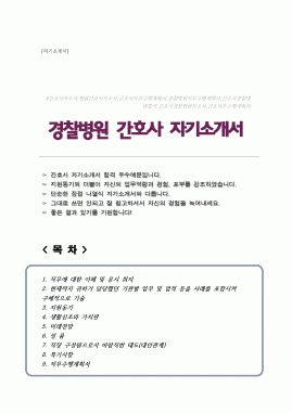 경찰병원 간호사 자소서 및 직무수행계획서-1페이지