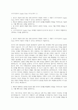 나이키코리아 Supply Chain 자기소개서 (1)-1페이지