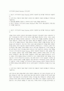 나이키코리아_Retail Business 자기소개서-1페이지
