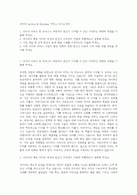 네이버 Service & Business 커머스 자기소개서-1페이지