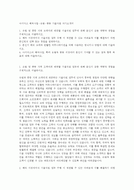 아이디스 해외사업-유럽-중동 기술지원 자기소개서-1페이지