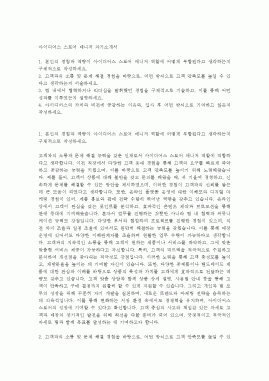 아이디어스 스토어 매니저 자기소개서-1페이지
