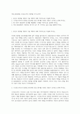 넥슨_EDGE팀_니드포스피드 웹개발 자기소개서-1페이지