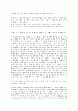 노인복지시설 노인요양원 노인복지센터 양로원 사회복지사 자기소개서-1페이지
