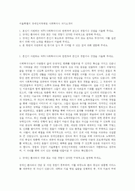 서울특별시 장애인치과병원 사회복지사 자기소개서-1페이지