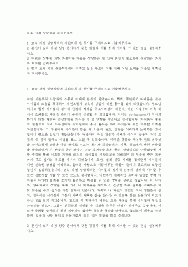 보육 가정 상담학과 자기소개서-1페이지