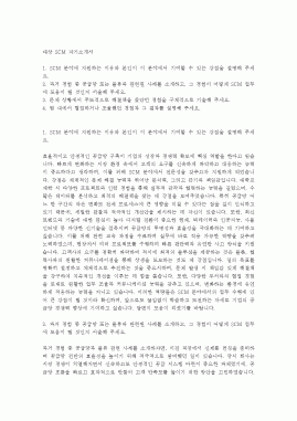 대상 SCM 자기소개서-1페이지