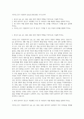 애거슨_CSV 사업본부 QA,QC,HMI,MES 자기소개서-1페이지