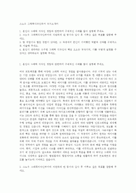 스노우 그래픽디자인부서 자기소개서-1페이지