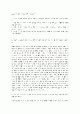 스노우_카메라 서비스 기획 자기소개서-1페이지