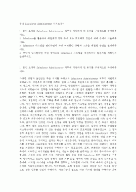 루닛 Salesforce Administrator 자기소개서-1페이지