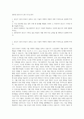 앤비젼 엔지니어 SW 자기소개서-1페이지