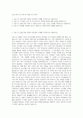 선진 SAP CO 운영 및 개발 자기소개서-1페이지