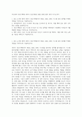 다산제약 생산기획팀 제약사 전산(WMS MES RWS)관리 담당 자기소개서-1페이지