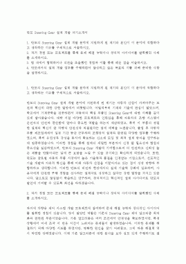 만도 Steering Gear 설계 개발 자기소개서-1페이지
